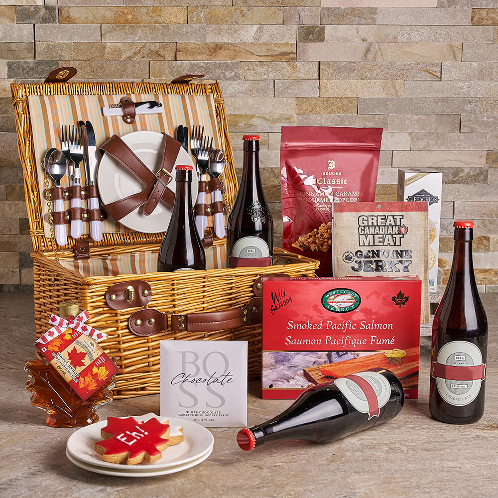 Canadian Bounty Picnic Basket – Canada Day gift baskets – Yorkville's ...