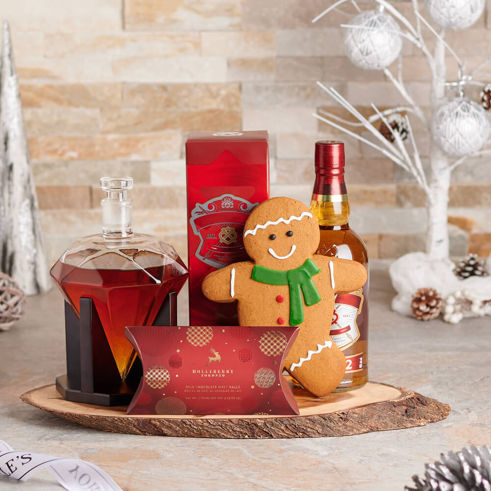 Christmas Diamond Decanter Gift Set – Yorkville's Gift Baskets