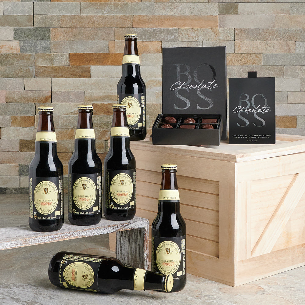 The Guinness Beer & Decadent Dessert Crate – Beer gift baskets ...